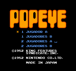 Popeye - Details - Game - FC Gallery